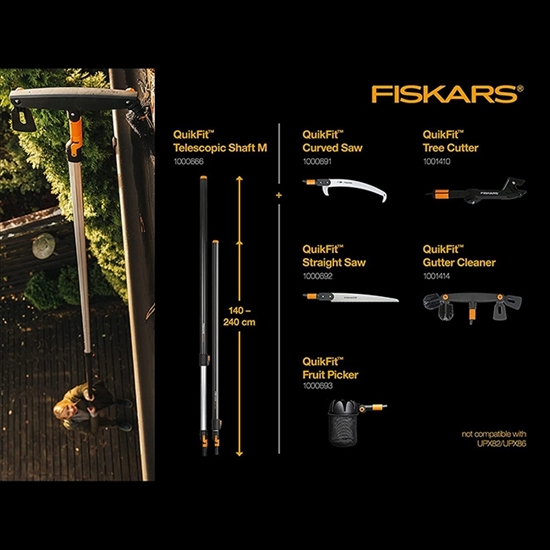 Fiskars L QuickFit Τηλεσκοπικό κοντάρι (836032102) | Εργαλεία ...